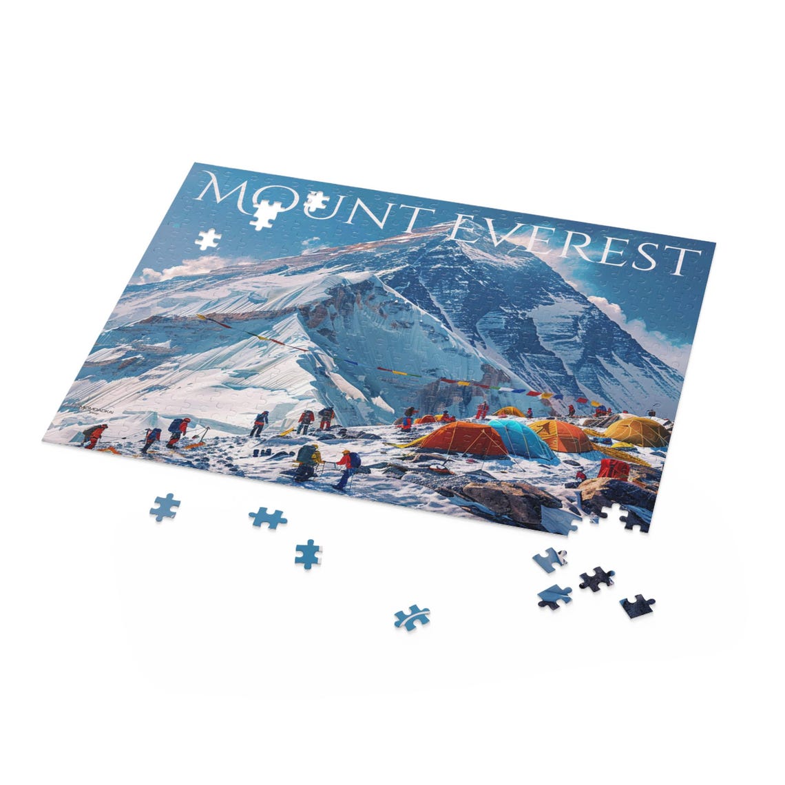 Mount Everest Climbing Puzzle: Outdoor Adventure Jigsaw, Rock Climber ...