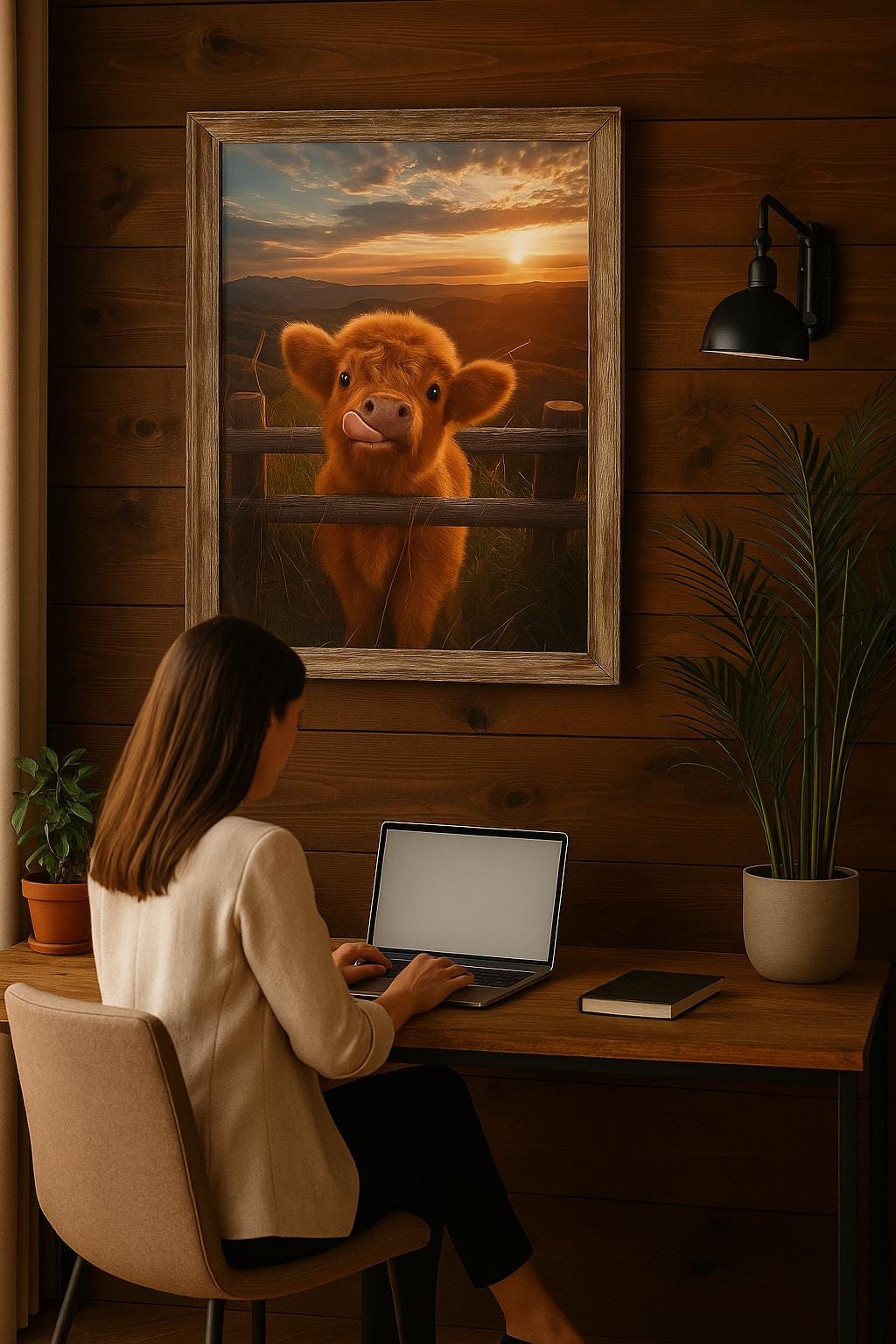 Funny Bathroom Wall Art Printable Highland Cow Bathroom Decor Rustic ...
