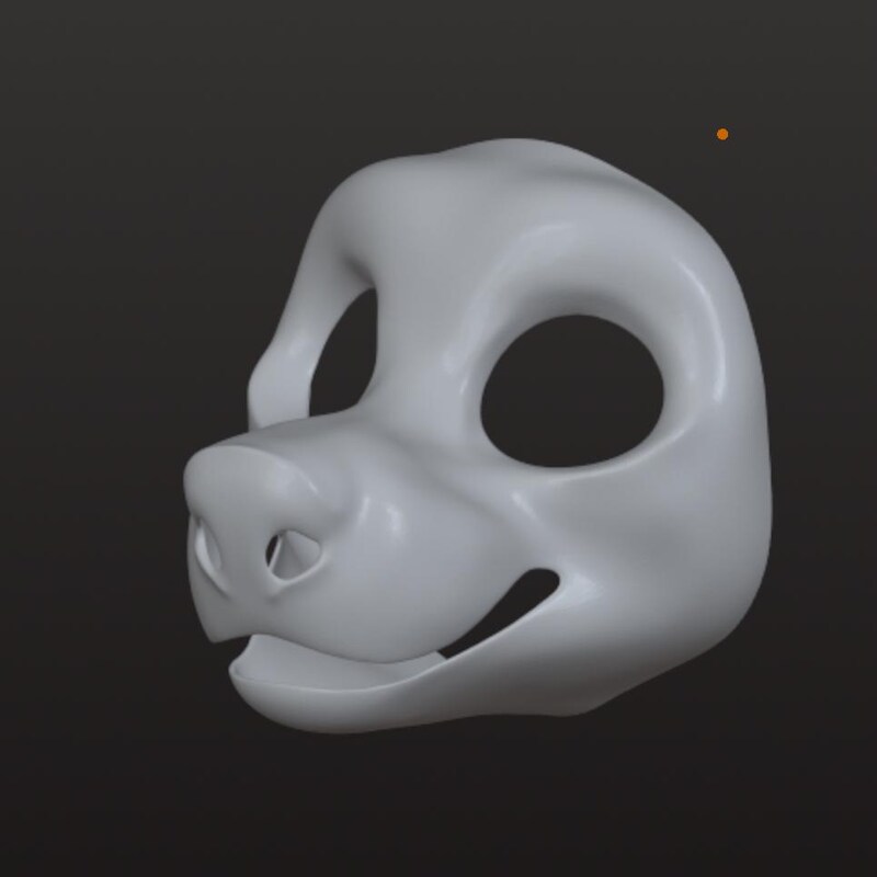 Fursuit Head Base 3d Print File - Etsy