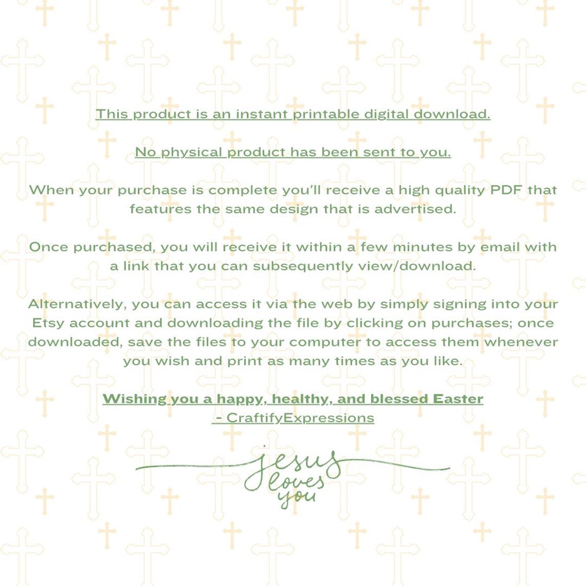 Easter Card * Printable Easter Card With Scripture* Religious Easter ...