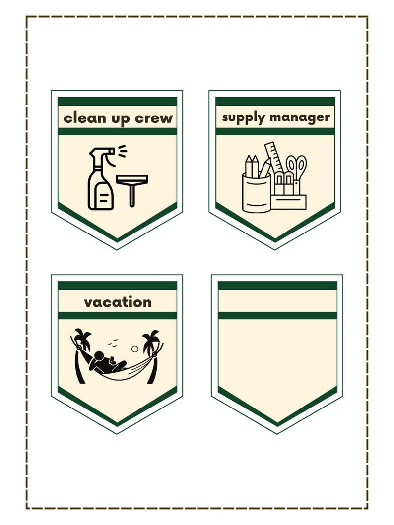 Classroom Jobs Chart - Etsy