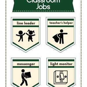 Classroom Jobs Chart - Etsy