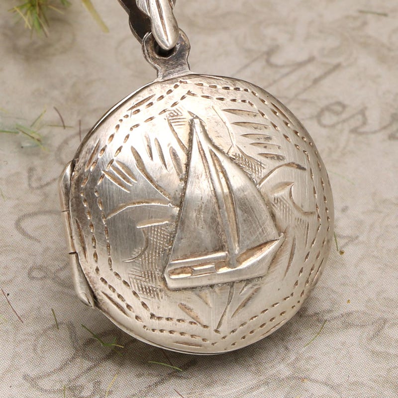 Nautical Photo Locket - Etsy