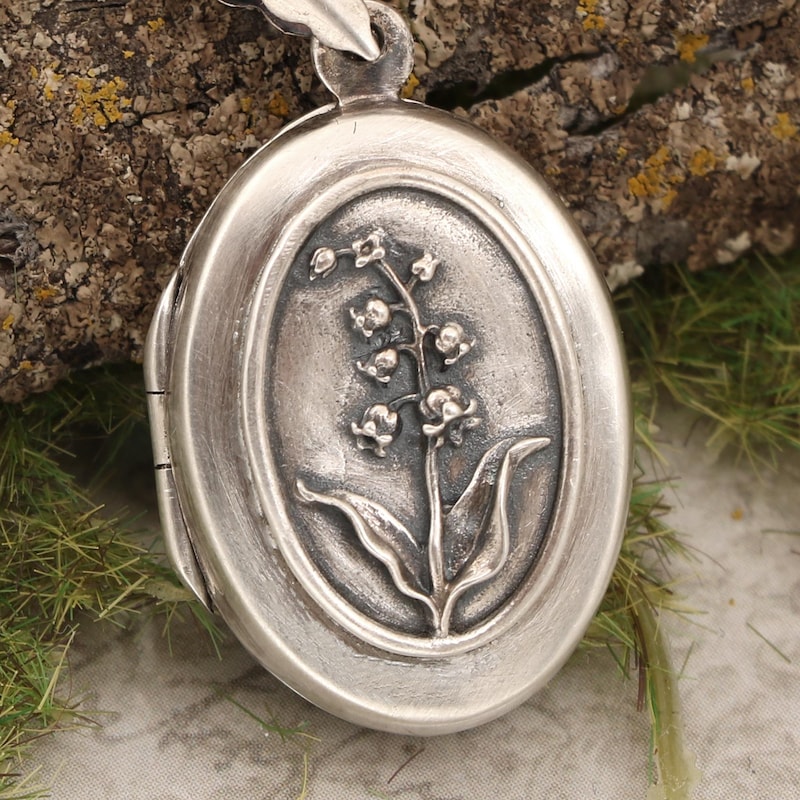 Aquamarine Locket Silver - Etsy