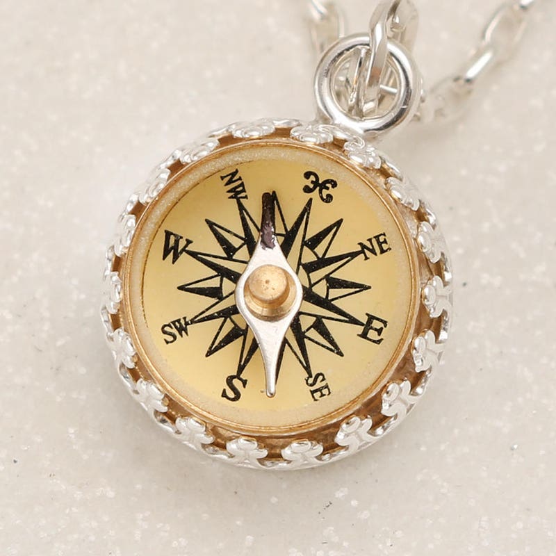 Compass Necklace - Etsy