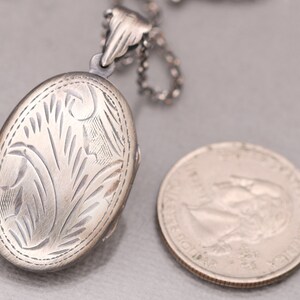 Sterling Silver Locket Necklace, Raven Locket for Women, Working ...