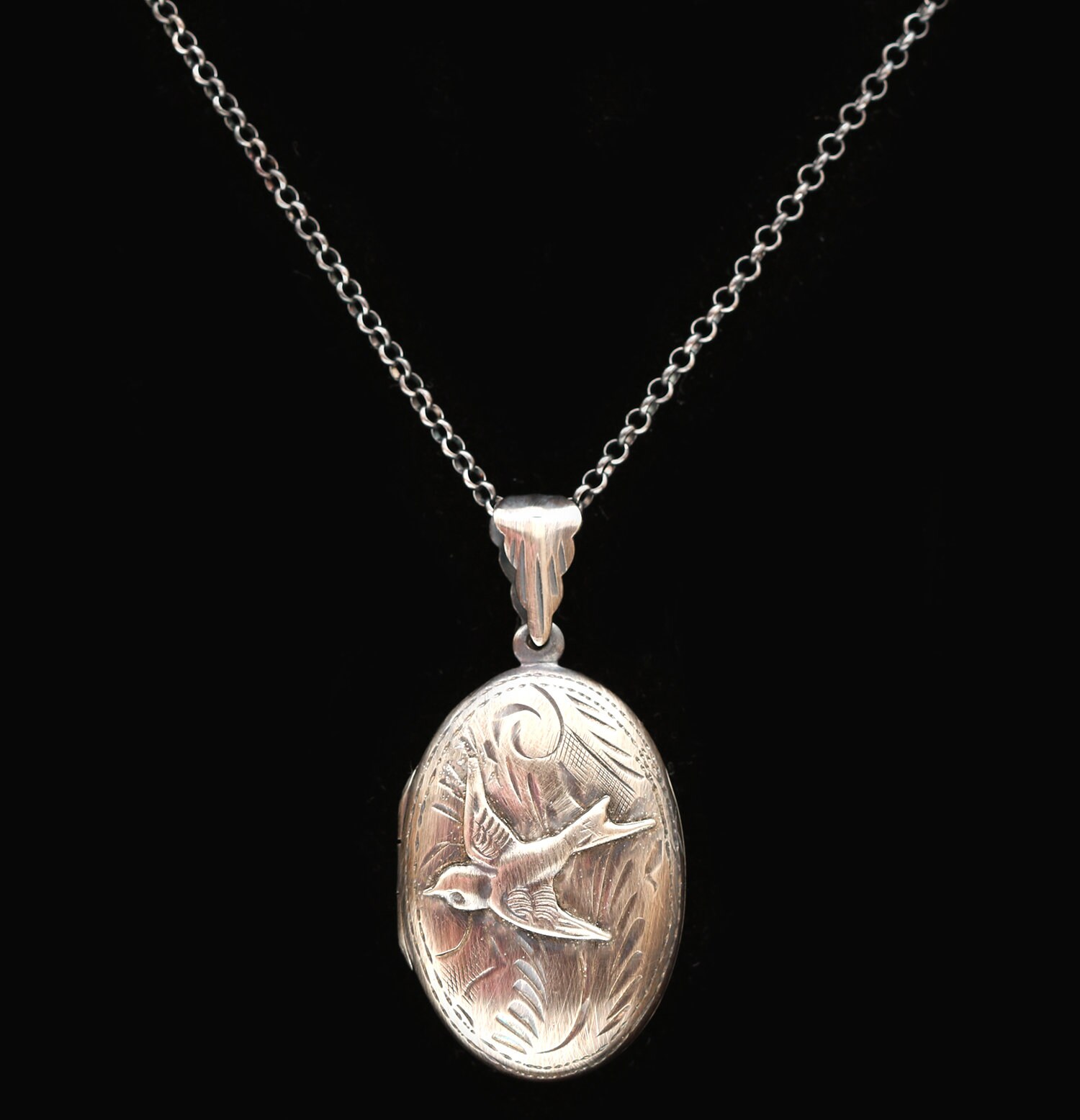 Silver Bug Necklace, Insect Locket, Compass Locket, Locket Sterling ...