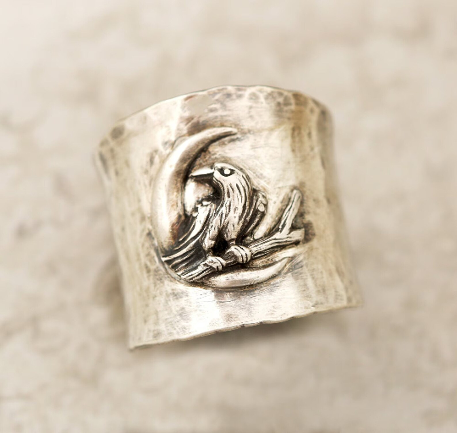 Raven Ring Men, Thumb Ring, Whimsigoth Jewelry, Pagan Rings for Women ...