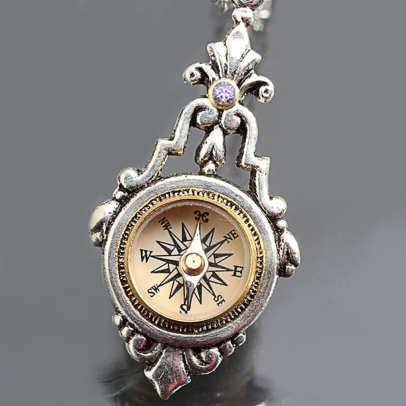 Compass Necklace - Etsy