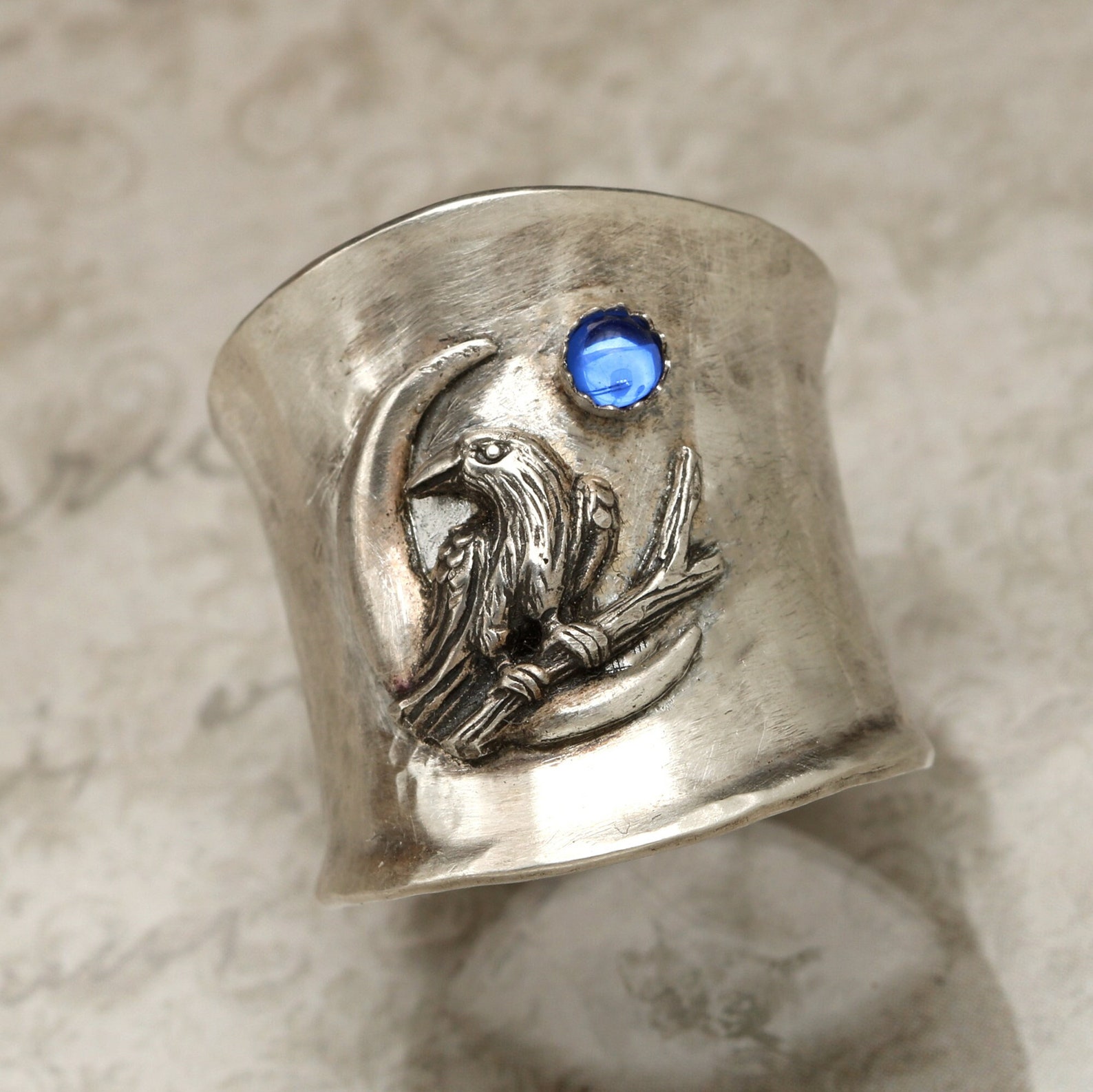 Raven Ring Men, Thumb Ring, Whimsigoth Jewelry, Pagan Rings for Women ...