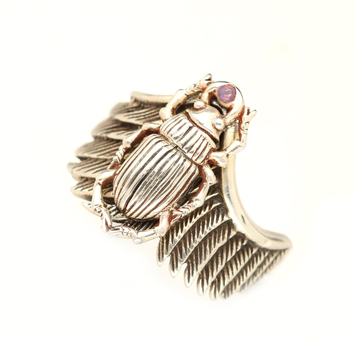 Sterling Silver Beetle Ring, Scarab Beetle, Bug Jewelry, Beetle Rings ...