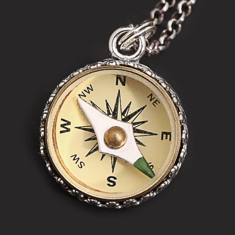 Compass Necklace - Etsy