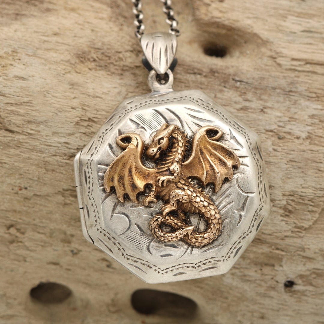 Dragon Necklace for Men, Dragon Locket, Unique Jewelry for Women ...