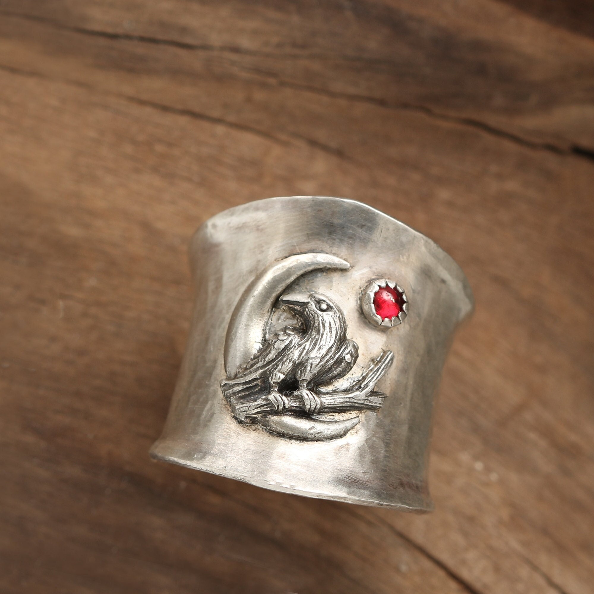 Raven Ring Men, Thumb Ring, Whimsigoth Jewelry, Pagan Rings for Women ...