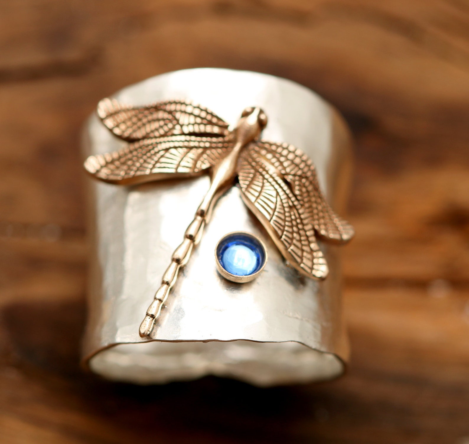 Dragonfly Rings for Women, Sterling Silver Ring, Sapphire Ring Silver ...