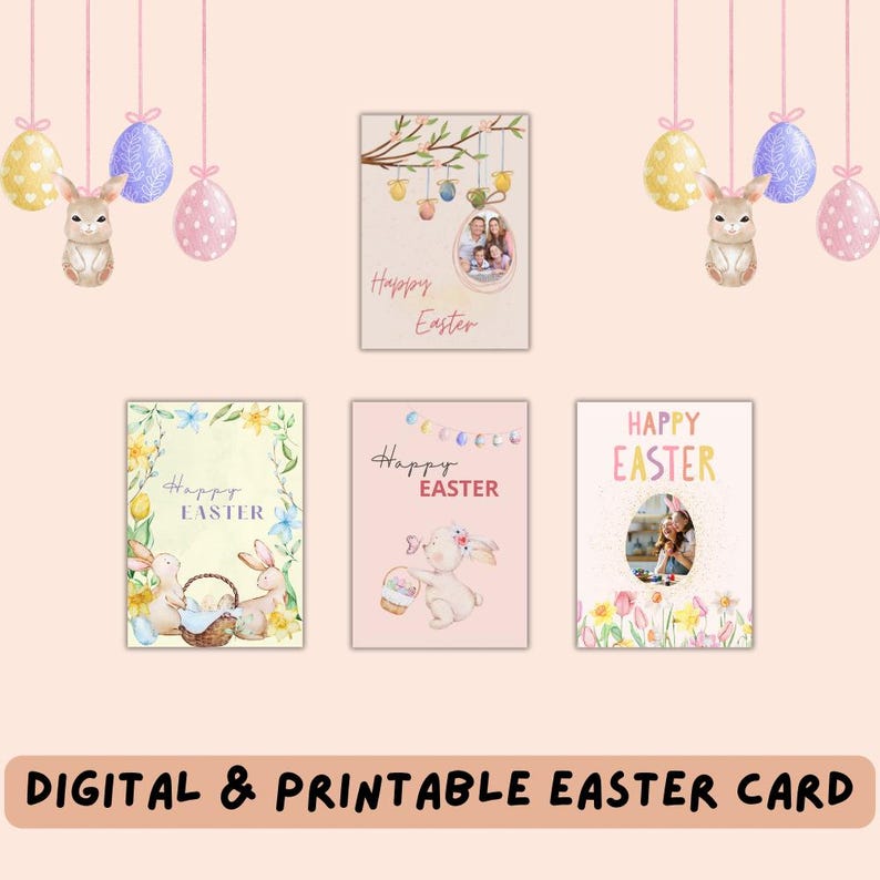 Digital and Printable Easter Cards | Easter Greeting Cards | Easter E ...