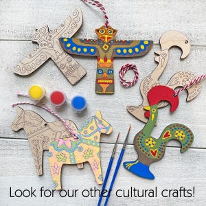 Portuguese Rooster of Barcelos Ornament Craft Kit: Group or Individual ...