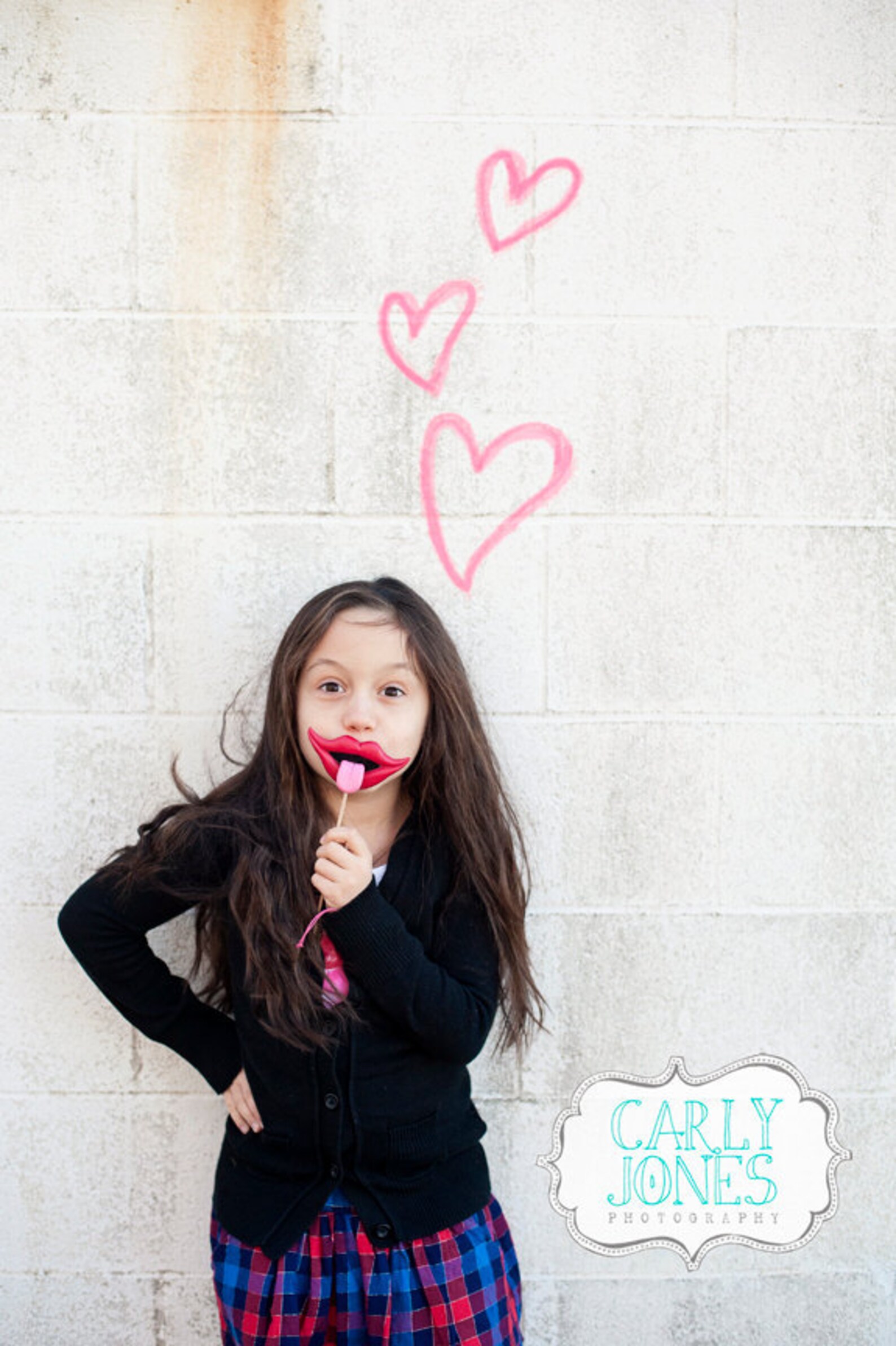 Plastic Photo Booth Prop the Tease Choose RED or PINK | Etsy