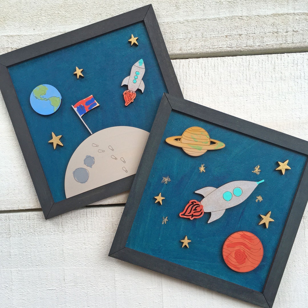 Outer Space Painting Crafts - Unifinished Kits Ready to Be Painted ...
