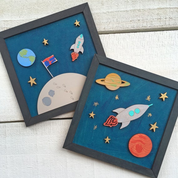Outer Space Painting Crafts - Unifinished kits ready to be painted ...