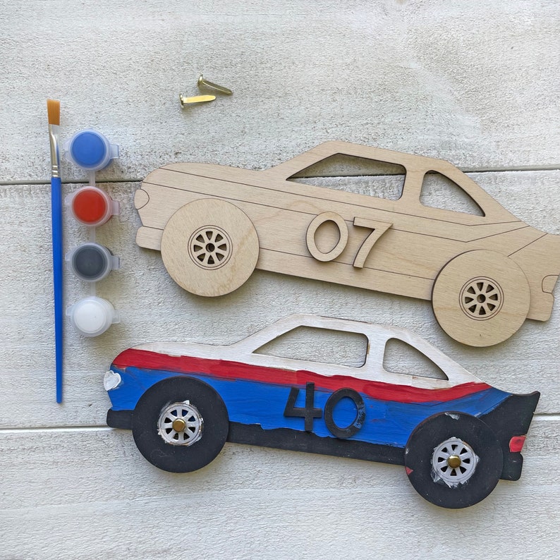 Race Car Paint Kits - Racing Themed Birthday Party Craft Kit - All ...