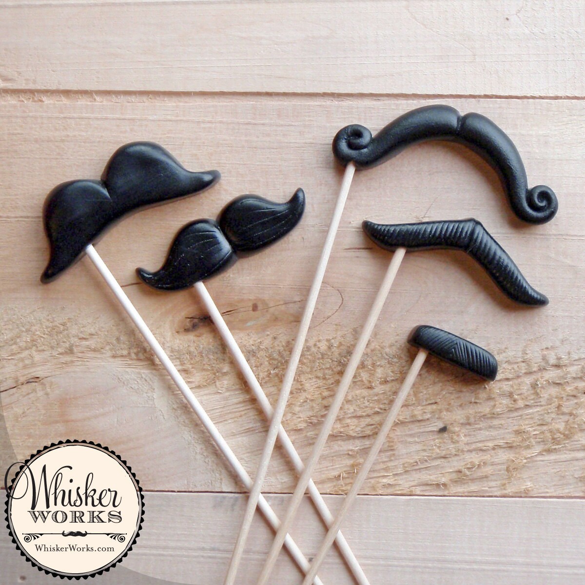 Mustaches on Sticks Dapper Mix Set of 5 Photo Booth Props - Etsy