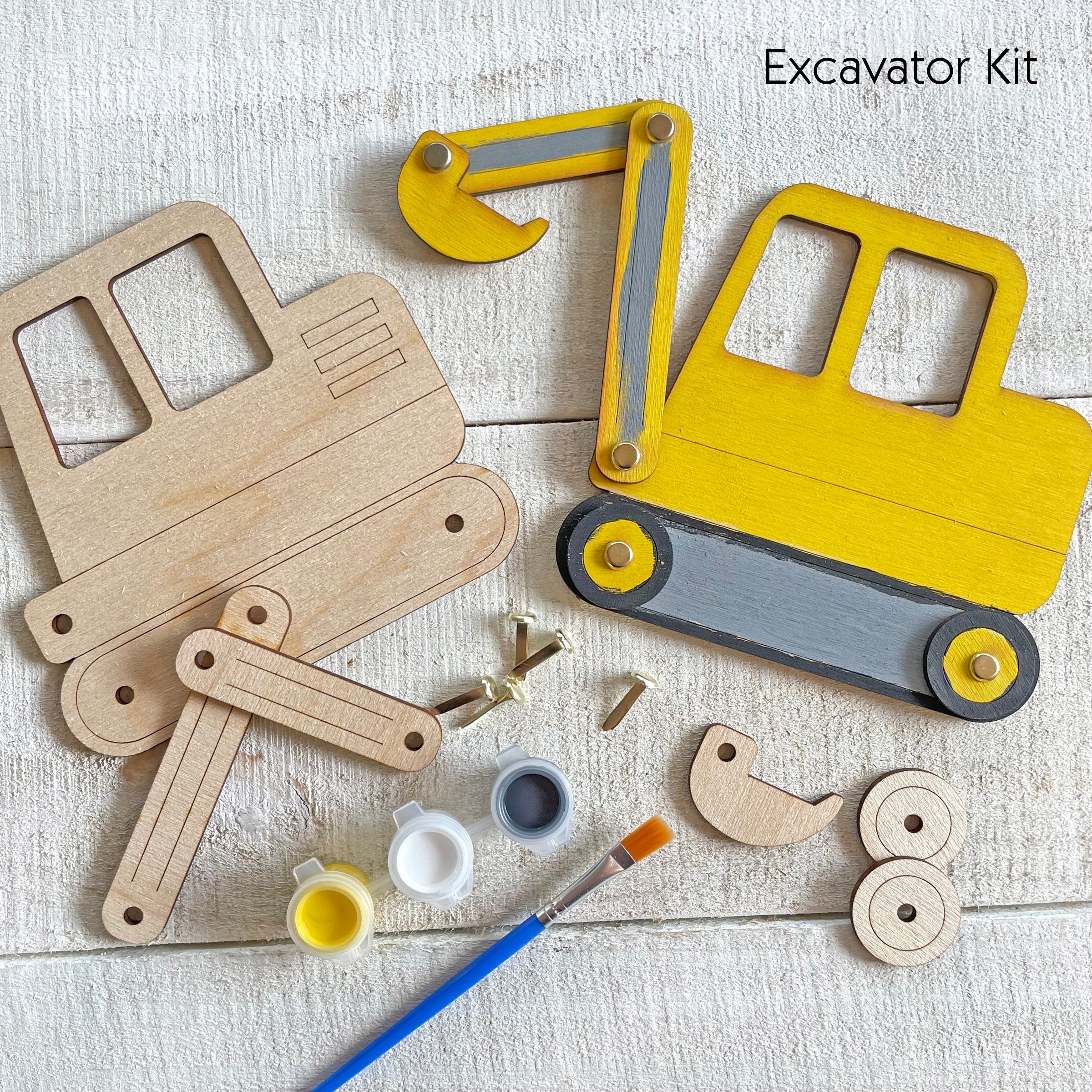 Interactive Vehicle Paint Kit: Recycle Truck, Fire Truck, Excavator - Etsy