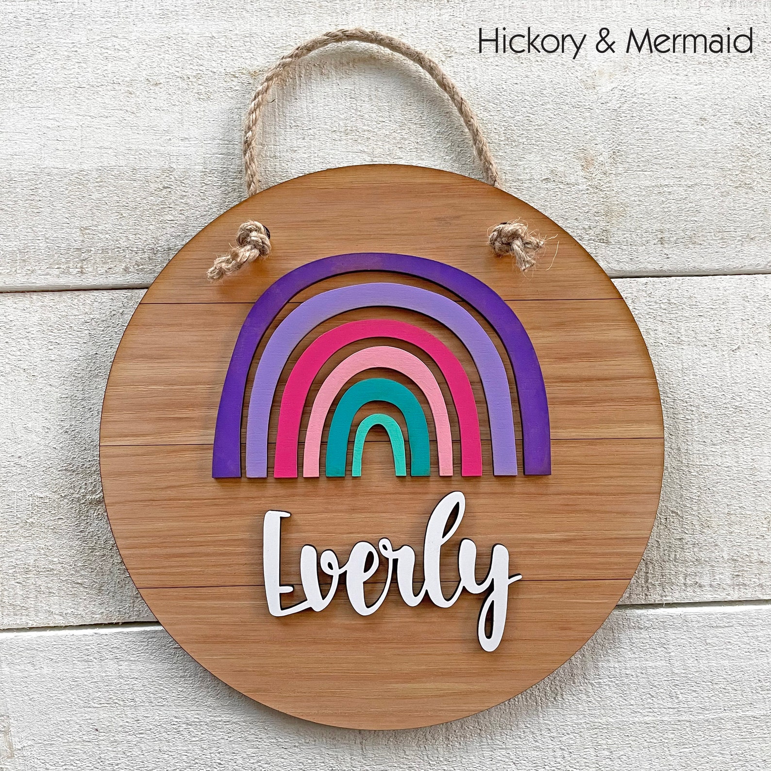 Personalized Rainbow Name Sign Rainbow Baby Nursery or Kids | Etsy