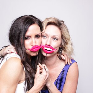 Smile Prop on a Stick - the Coquette - Choose RED or PINK - Etsy