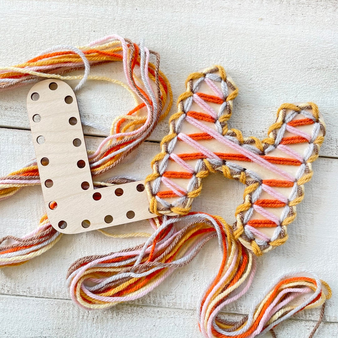 Small Letter Craft Kit - Spell Names, Words, Mogograms - Yarn & Tools ...