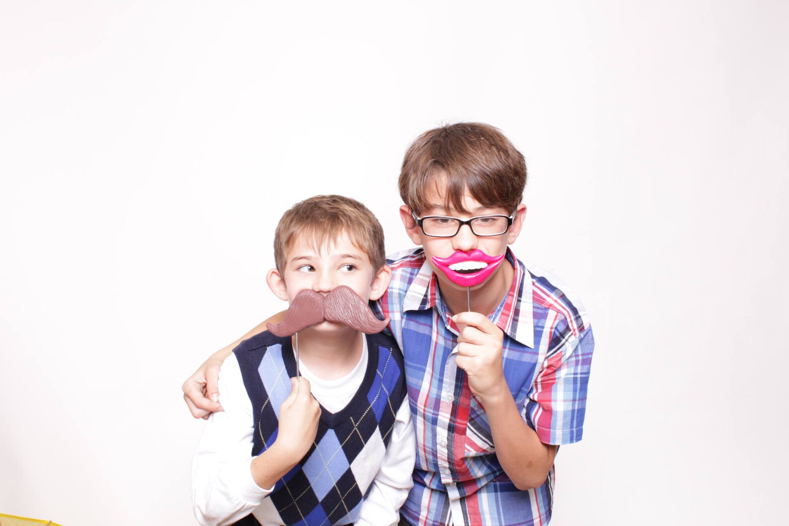 Photo Booth Prop the Cachinnate Pink or Red Smile With - Etsy