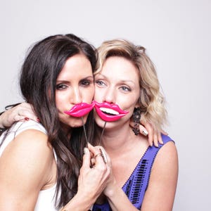 Photo Booth Prop - the Cachinnate - Pink or Red Smile With Bright White ...