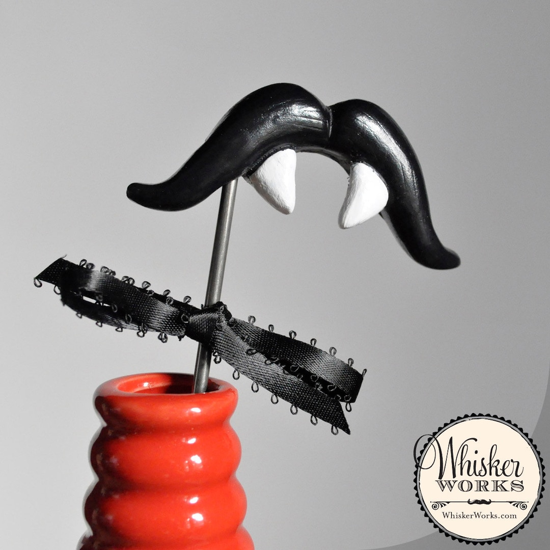 Vampire Mustache - Halloween Photo Booth Prop - the Cursed Connoisseur ...