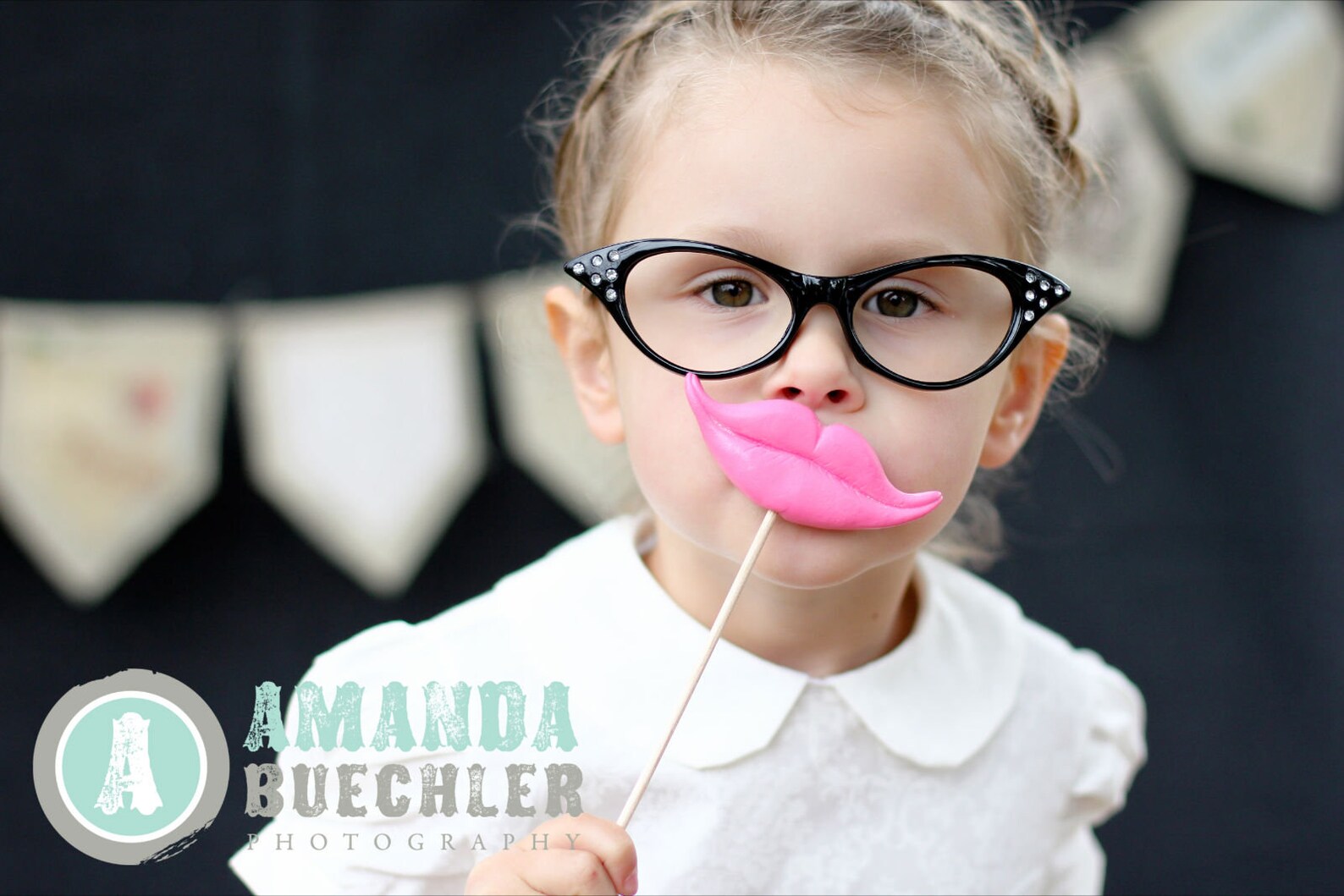 Smile Prop on a stick The Coquette Choose RED or PINK | Etsy