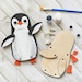 Arctic Penguin Party Craft Kit - Paint and Materials Included - Etsy