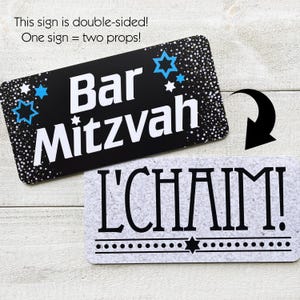 Bar Mitzvah / Bat Mitzvah - Plastic Photo Booth Phrases - Colorful Prop ...