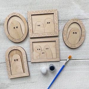 Ghost Frames Decorating Craft - Paint and Brushes Included - Set of 5 ...