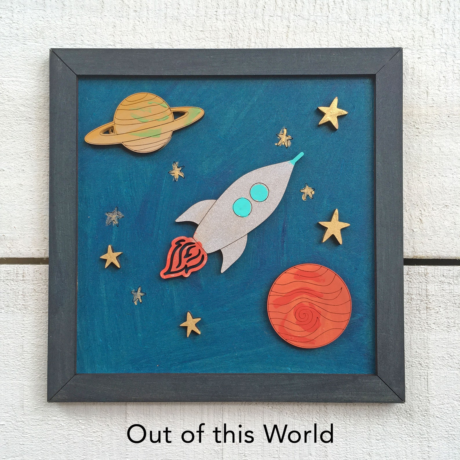 Outer Space Painting Crafts Unifinished Kits Ready to Be | Etsy