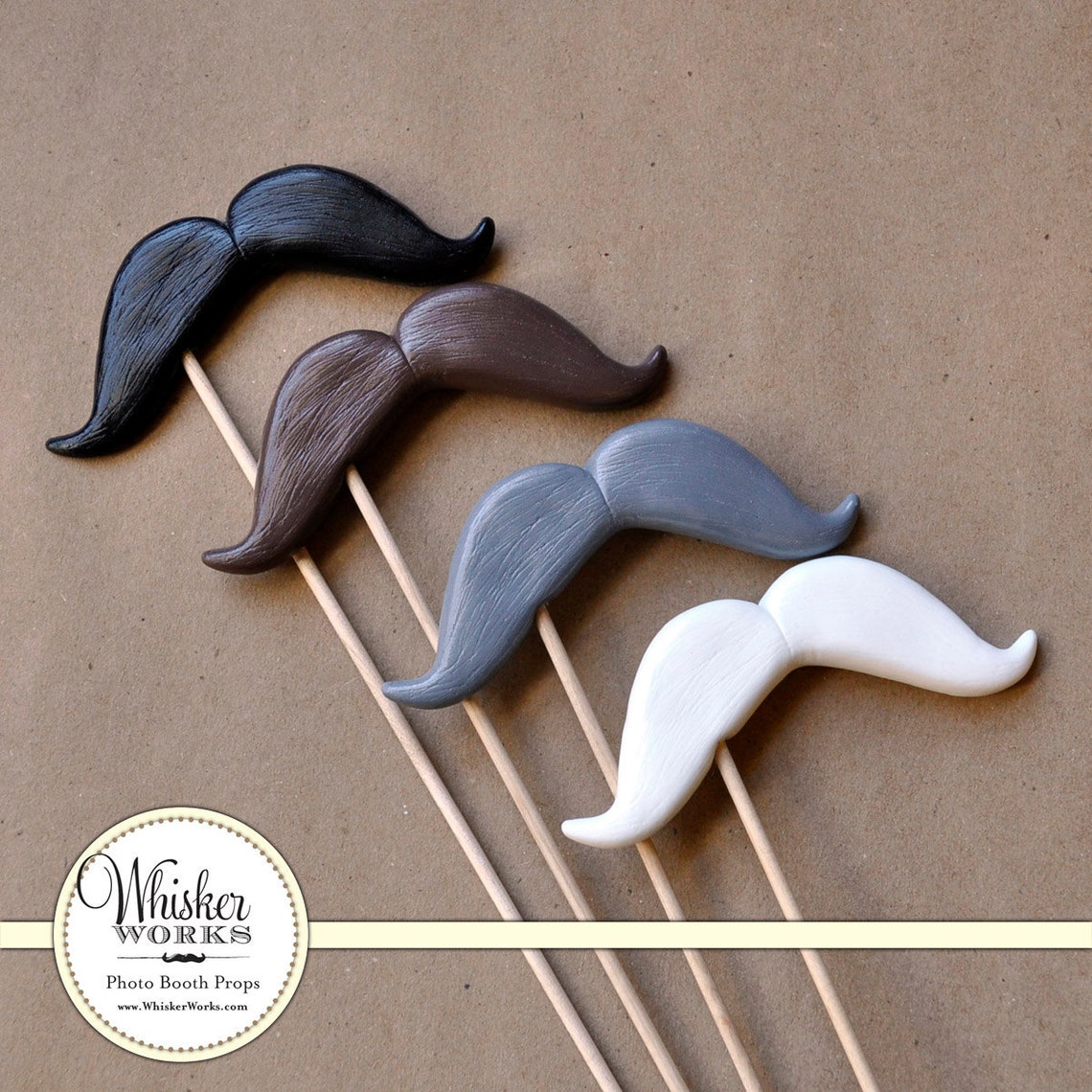 Mustache on a Stick - Photo Booth Prop - the Professor - Etsy