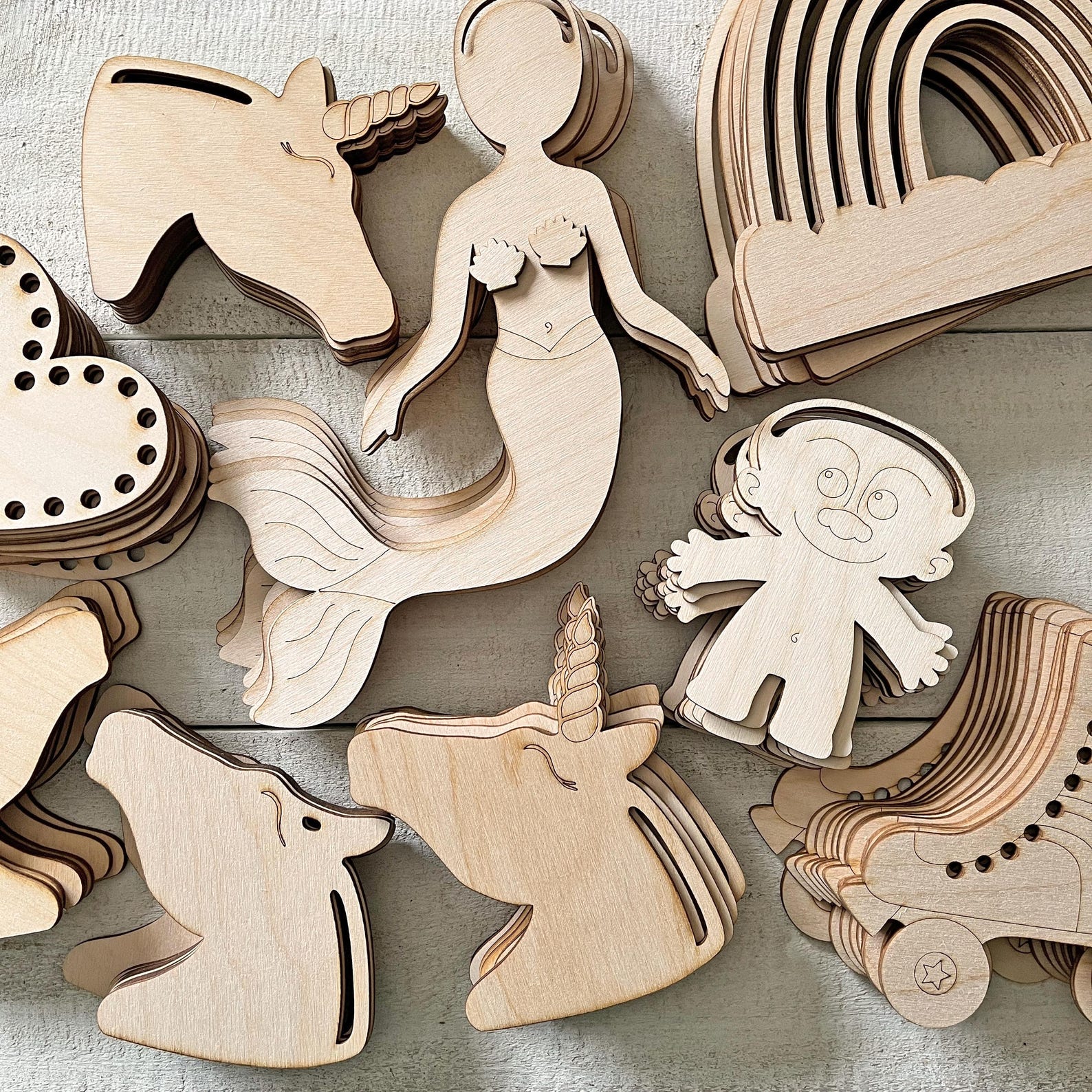 Craft Blanks - Wood Pieces Only - DIY Bulk Project Supply - Etsy