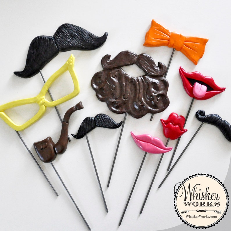 The Photo Booth Prop Masquerade - Set of 10 - Etsy
