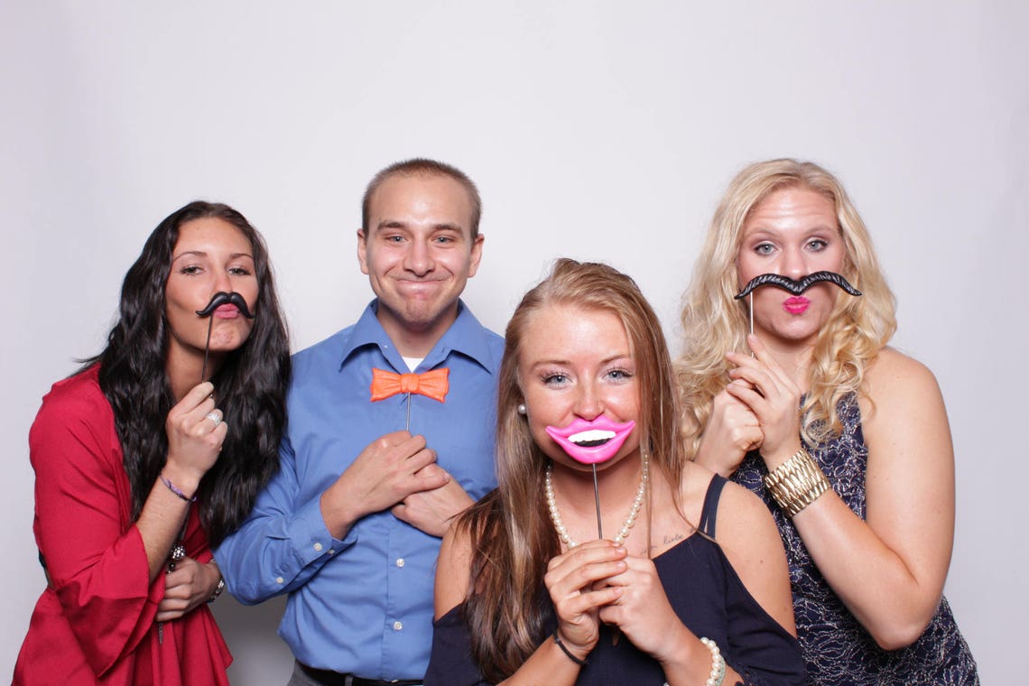 Photo Booth Prop the Cachinnate Pink or Red Smile With - Etsy