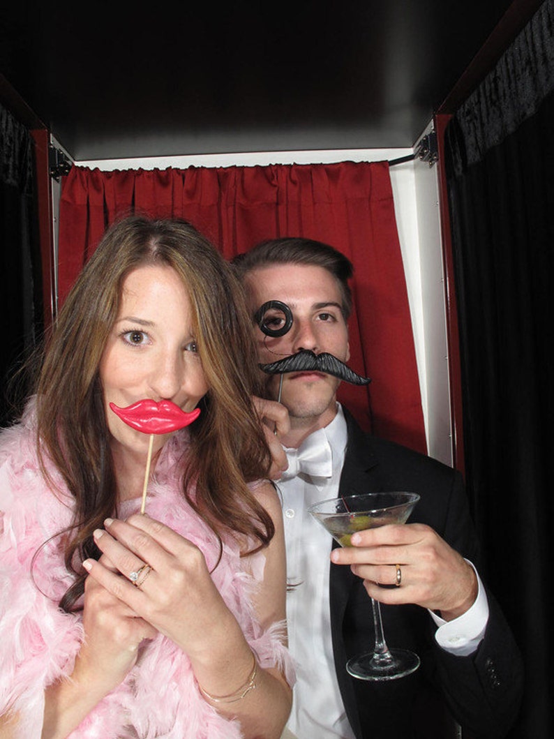 Mustache and Monocle Photobooth Prop the Inquisitor - Etsy