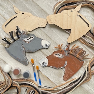 Wonky Donkey Craft Kit - Paint and Yarn Included - Etsy