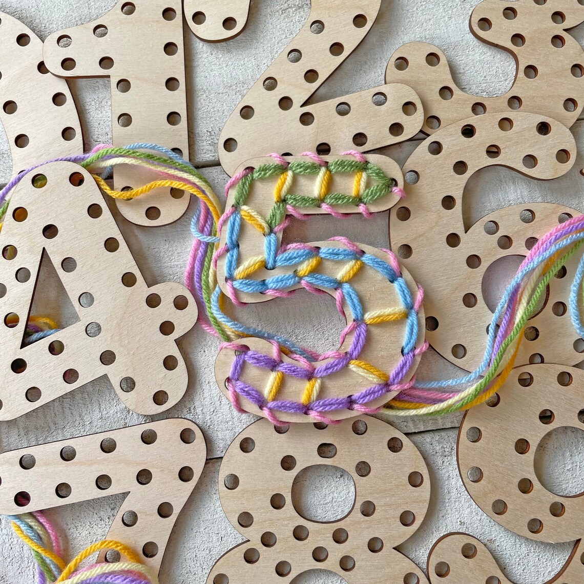 Number Craft Kit Great for Birthdays Yarn & Tools - Etsy