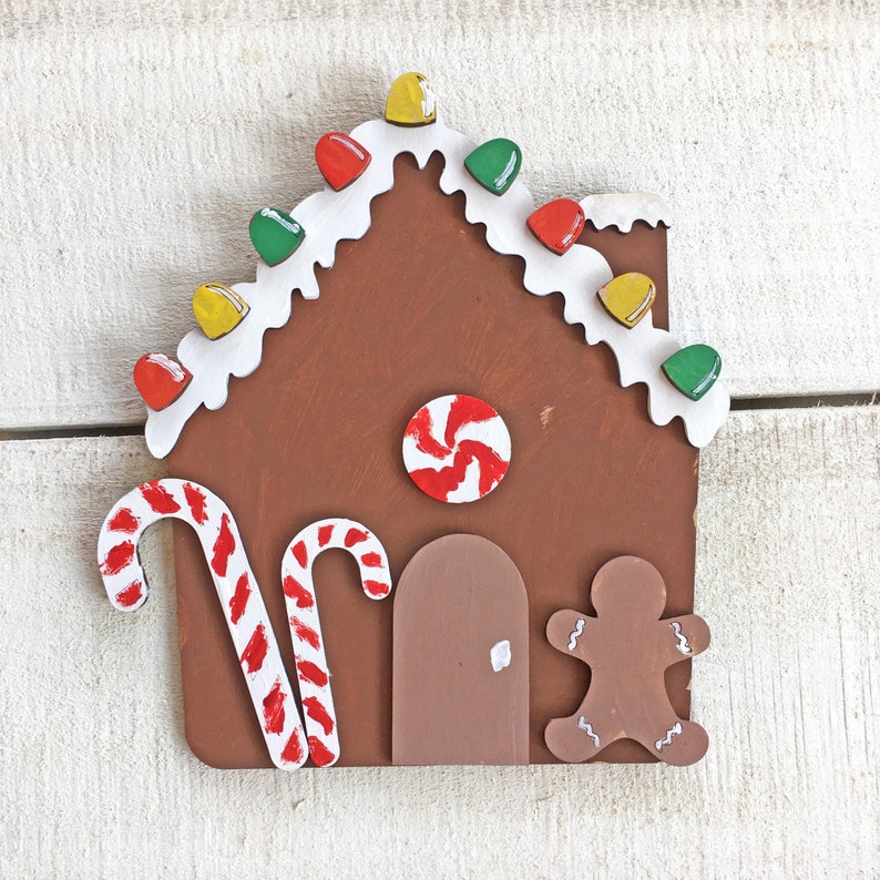 Gingerbread House Paint Kit Wood Craft Paint Project Made - Etsy