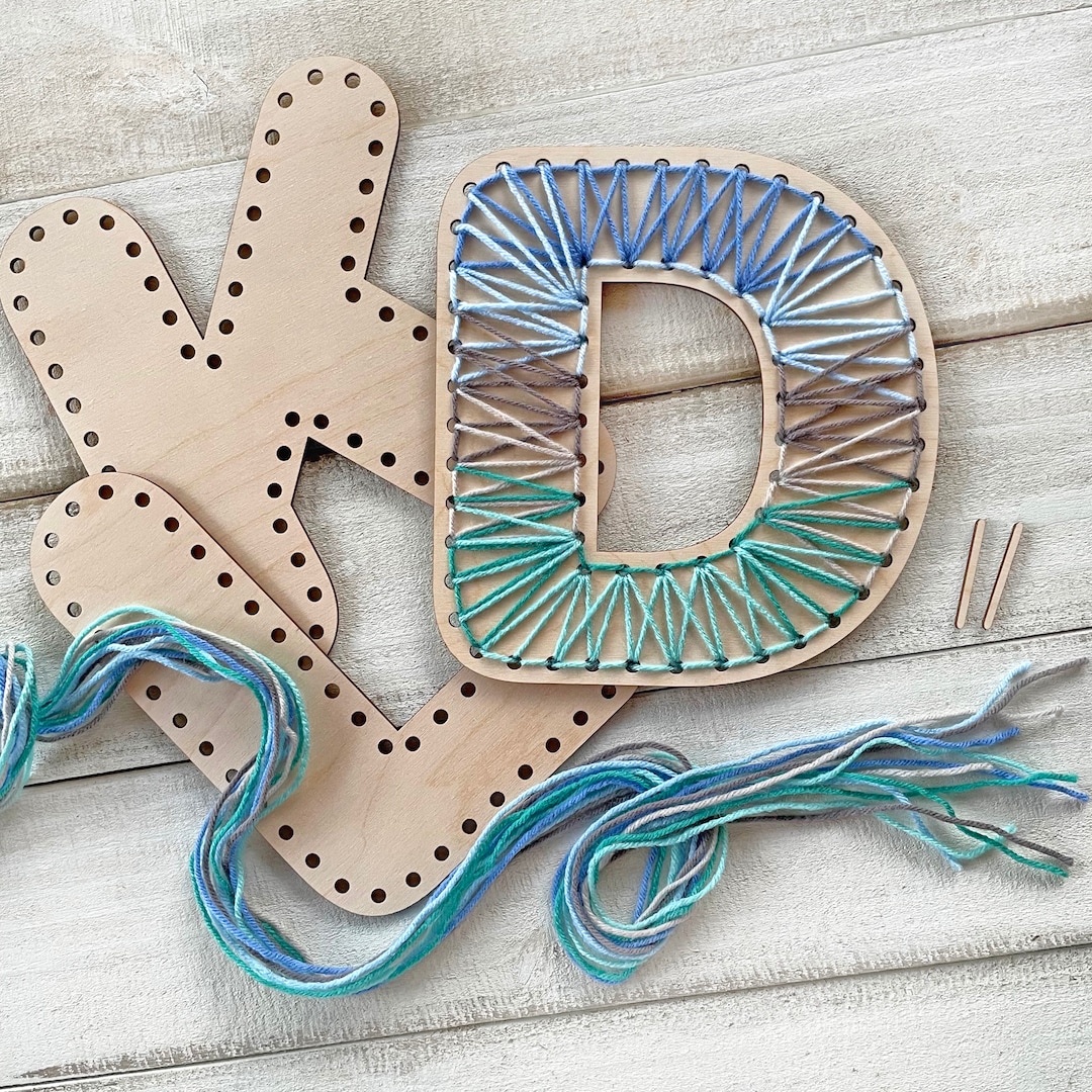 Large Letter Craft Kit - Spell Names, Words, Mogograms - Yarn & Tools ...