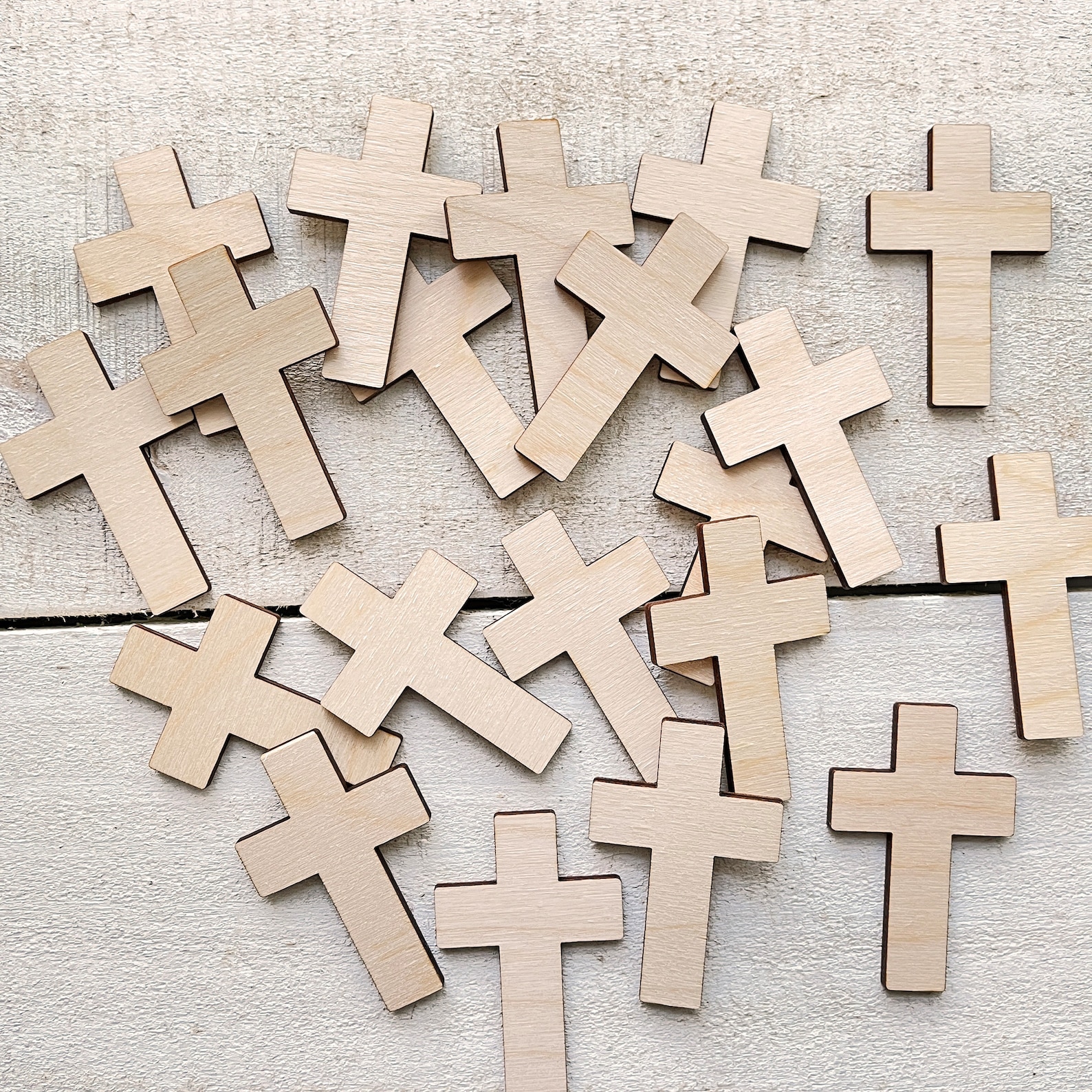 Bulk Wooden Cross Craft Pieces - Blank Wood Easter Project for Kids ...