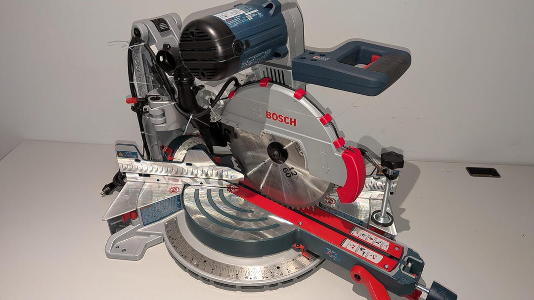 US BUYER ONLY Bosch Miter Saw GCM12SD Shadow Line / Kerf Line Led Light ...
