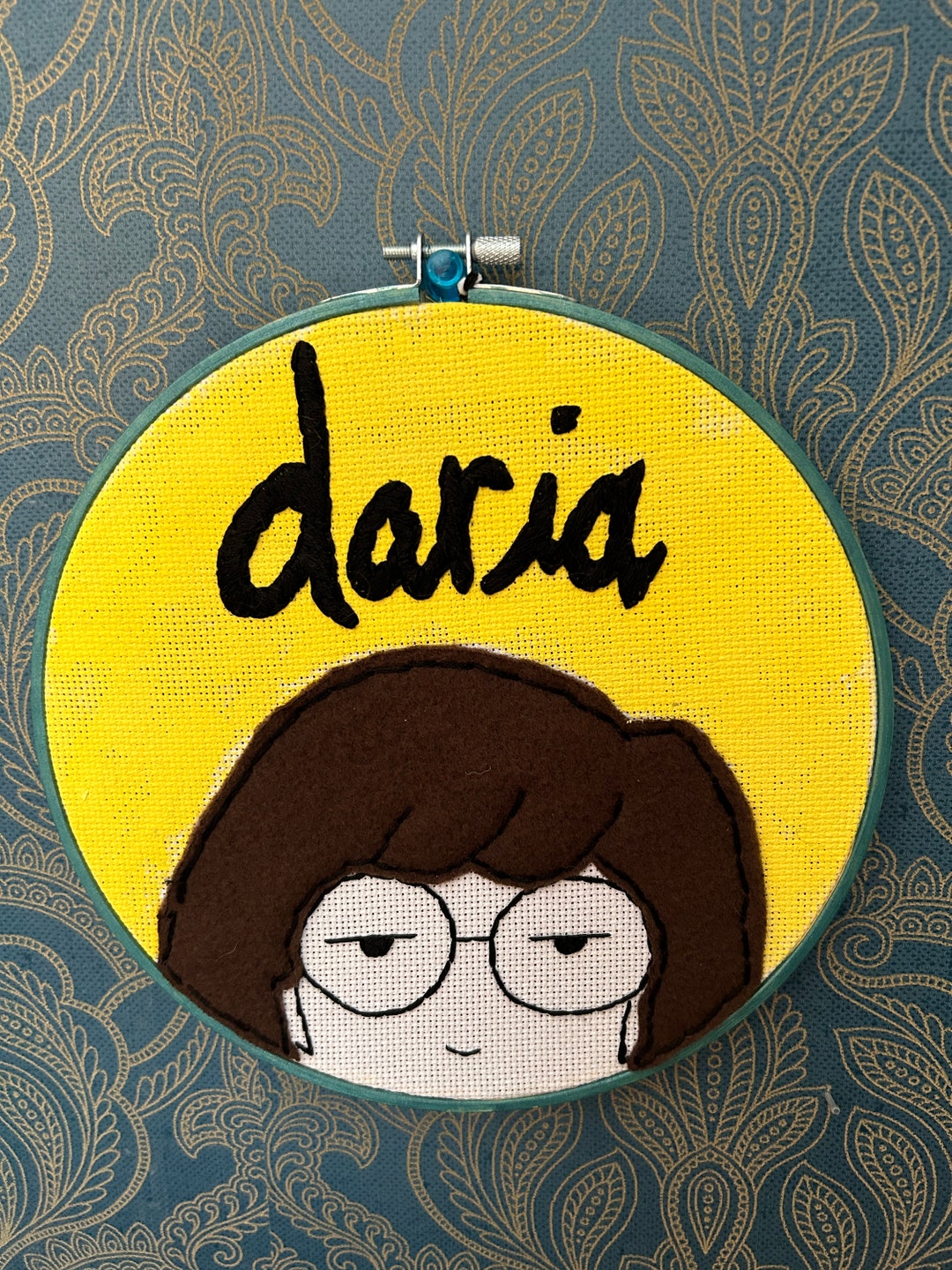 Daria Logo 8inch Embroidery Hoop Art Wall Decor - Etsy